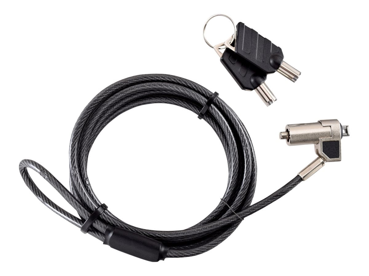 V7 Slim - Security cable lock - gray - 6.6 ft - Walmart.com