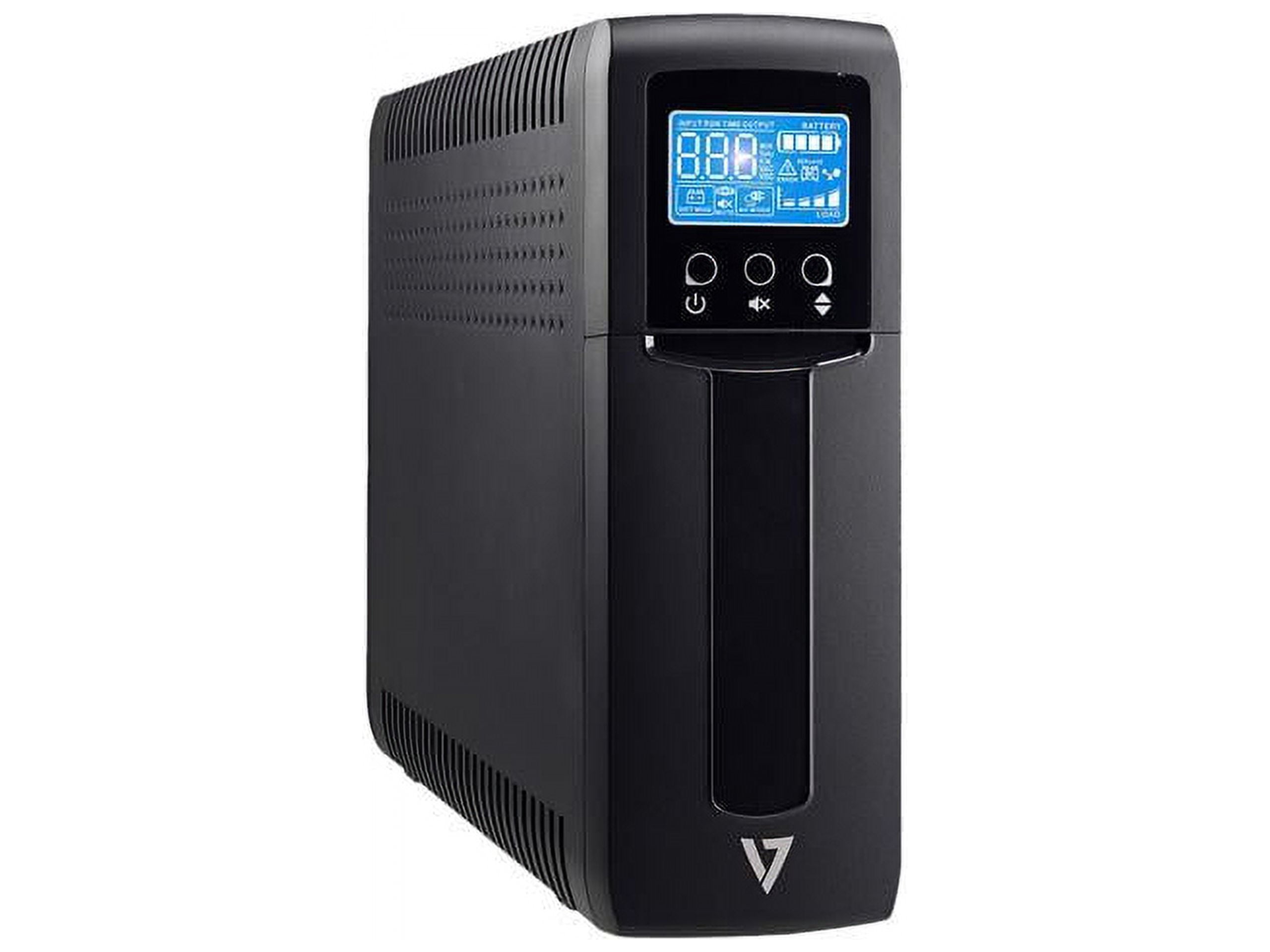 V7 UPS1TW1500-1N UPS 1500VA Tower (900W, 10 Outlets NEMA 5-15 (B) (5 Battery Backup+5 Surge only ...