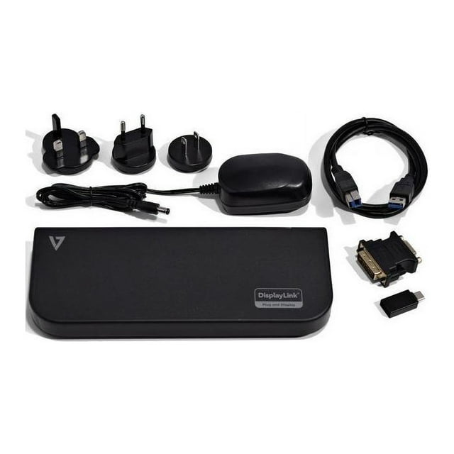V7 USB Dual DisplayLink Docking Station UDDS2 - Walmart.com