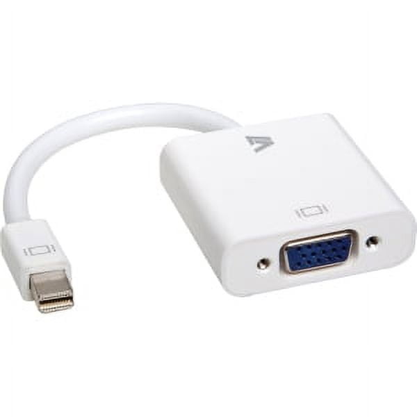 V7 Video Adapter Mini DisplayPort Male to VGA Female, White - Walmart.com