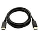 V7 Video Cable DisplayPort Male to DisplayPort Male 3m 10ft, Black ...
