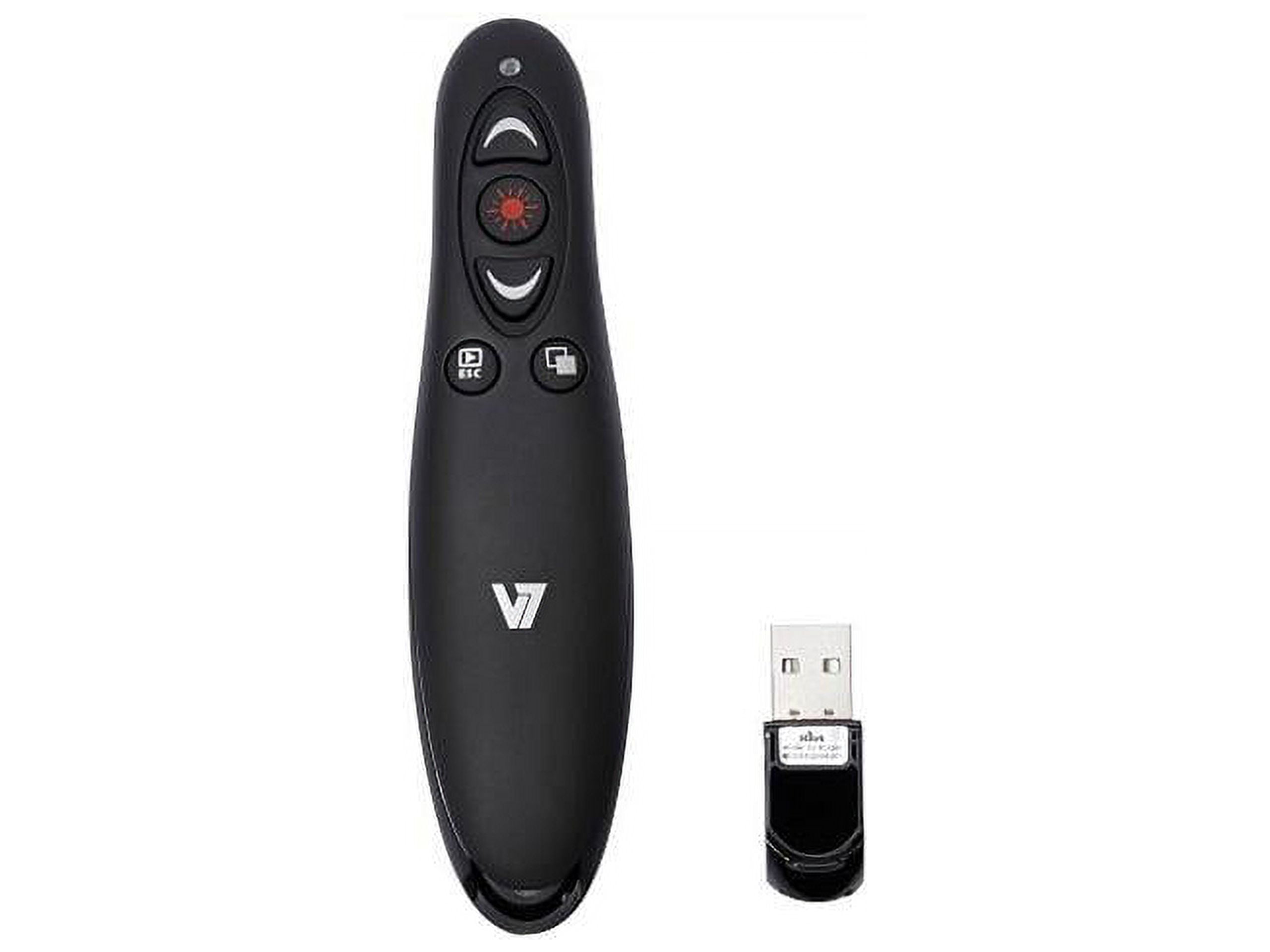 V7 WP1000-24G-19NB Wireless Presenter with Laser Pointer and microSD ...