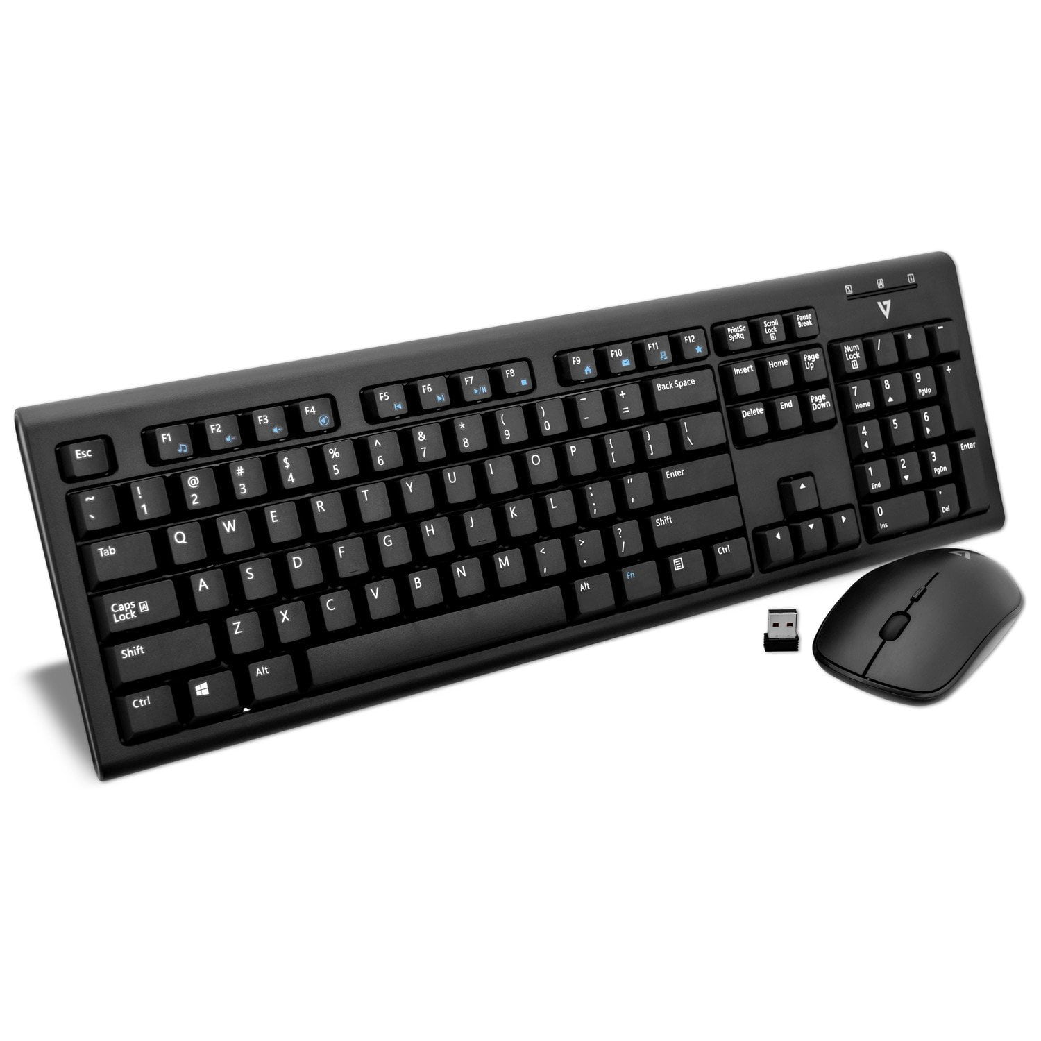 V7 Wireless Keyboard and Mouse Combo with U.S. layout, Black - CKW200US ...