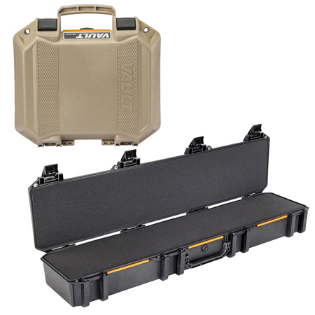 V770 Vault Single Scoped Rifle Case, Black, Bundle with V100 Vault ...