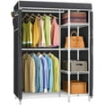 V7C Basic Garment Rack with Cover Portable Closets for Hanging Clothes ...