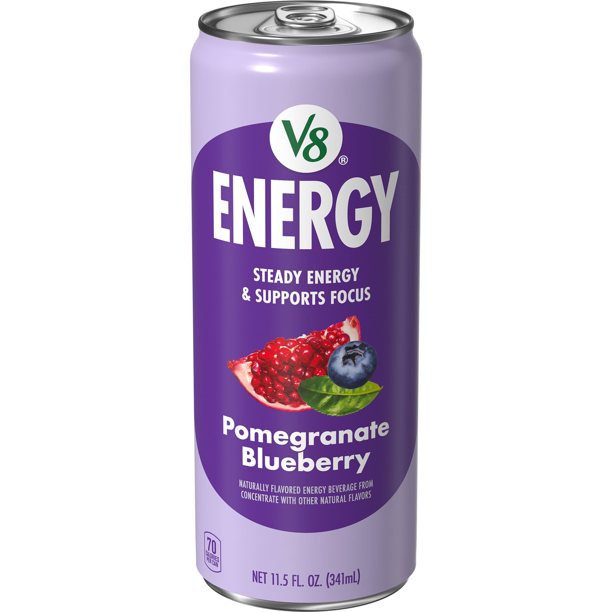 V8 Energy Still Pomegranate Blueberry Energy Drink, 11.5 fl oz Can ...