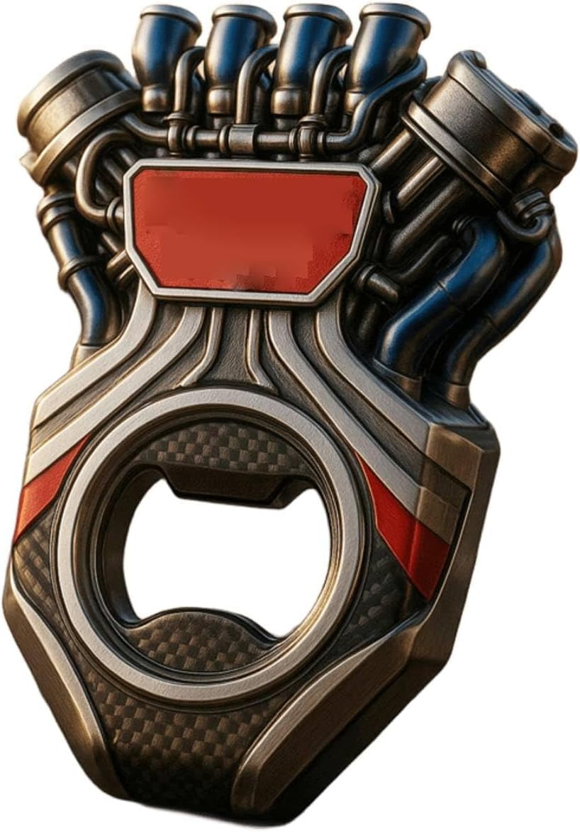 V8 Engine Bottle Opener, Shaped Beer Bottle OpenerRetro Metal Beer ...