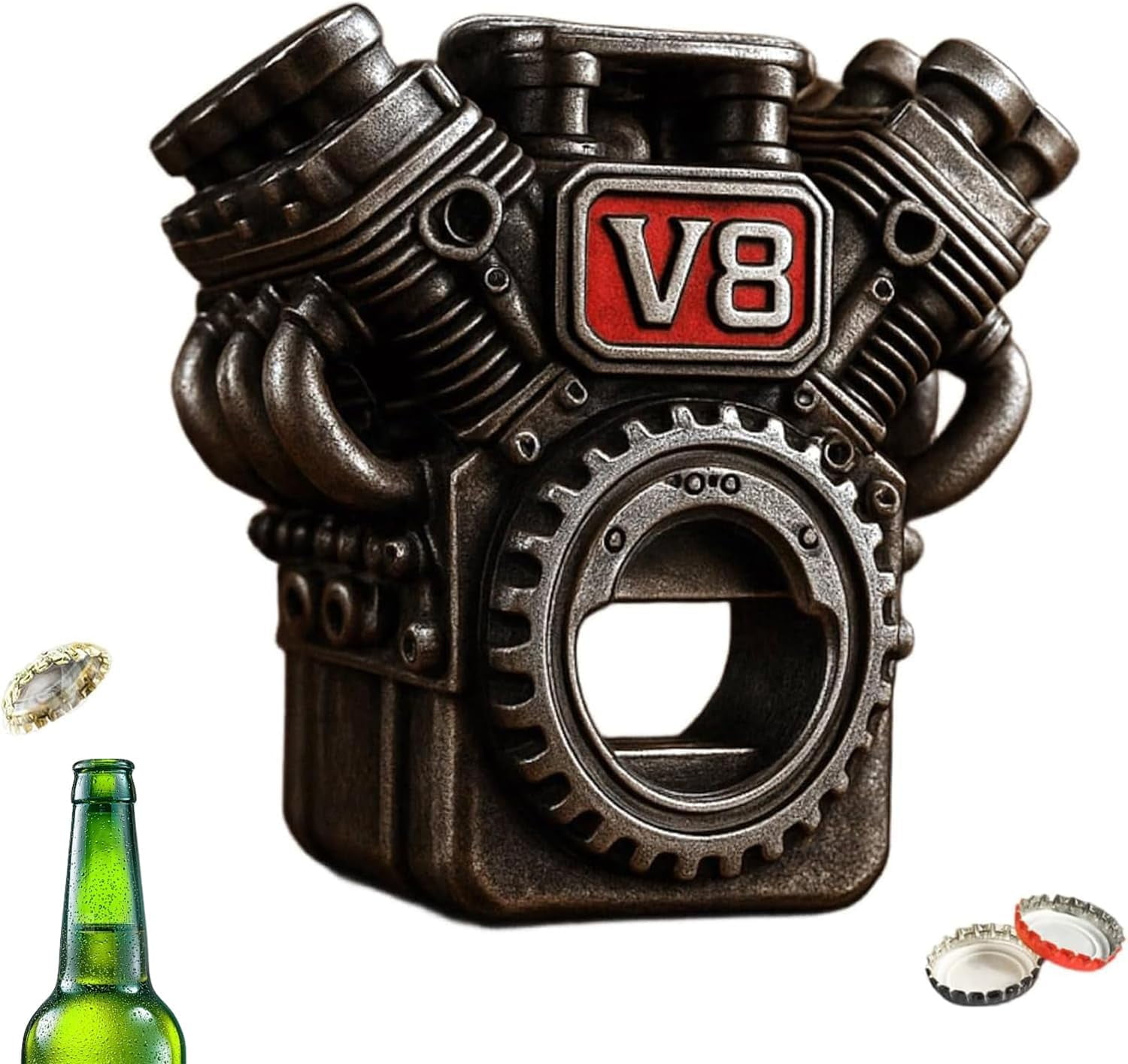V8 Engine Bottle Opener, V8 Engine Shaped Beer Bottle Opener, Cool And ...