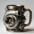 V8 Engine Coffee Mug, Engine Themed Stainless Steel Coffee Cup with ...