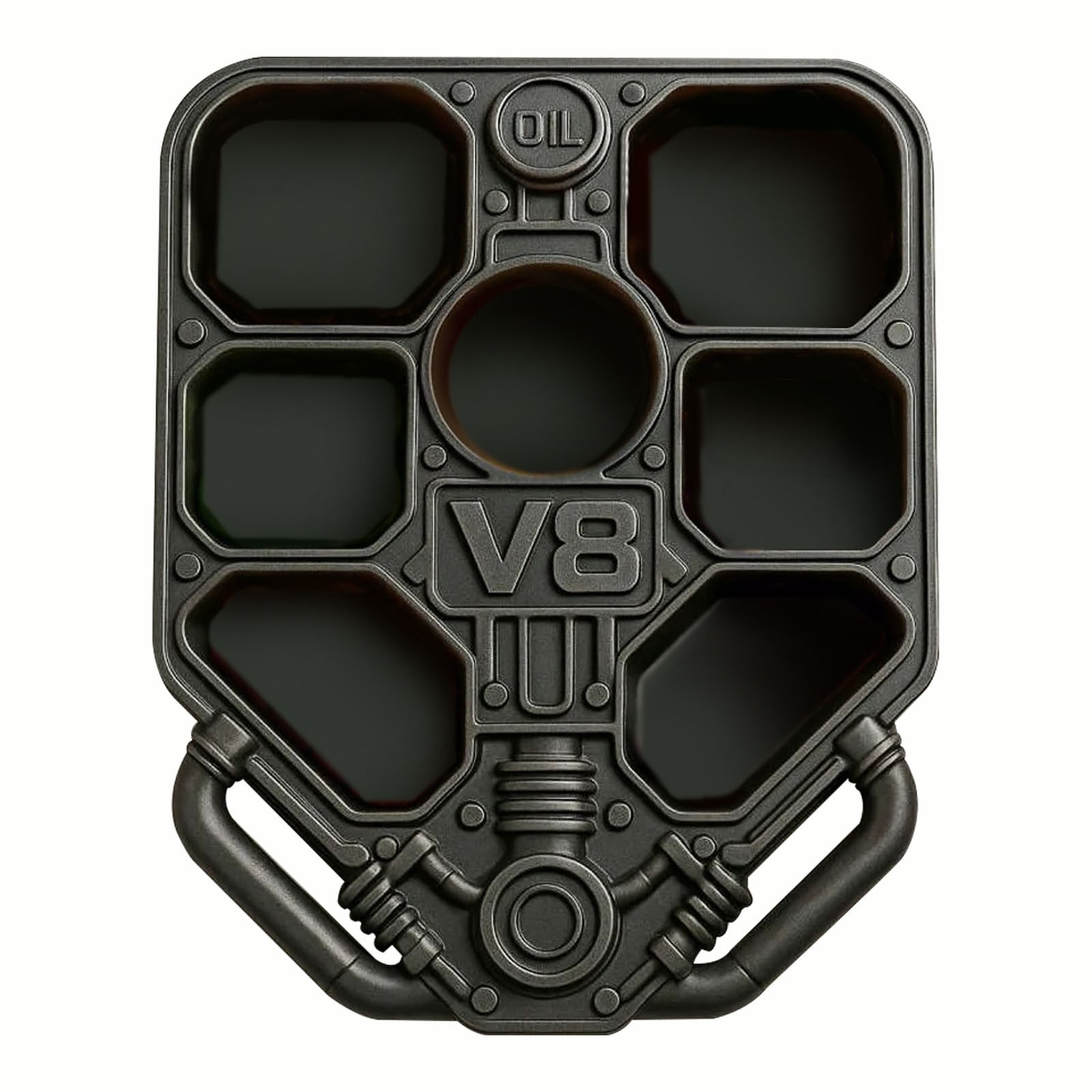 V8 Engine Platter Reusable Plastic Lunch Trays Cool Engine Modeling Charcuterie Boards Cheese ...