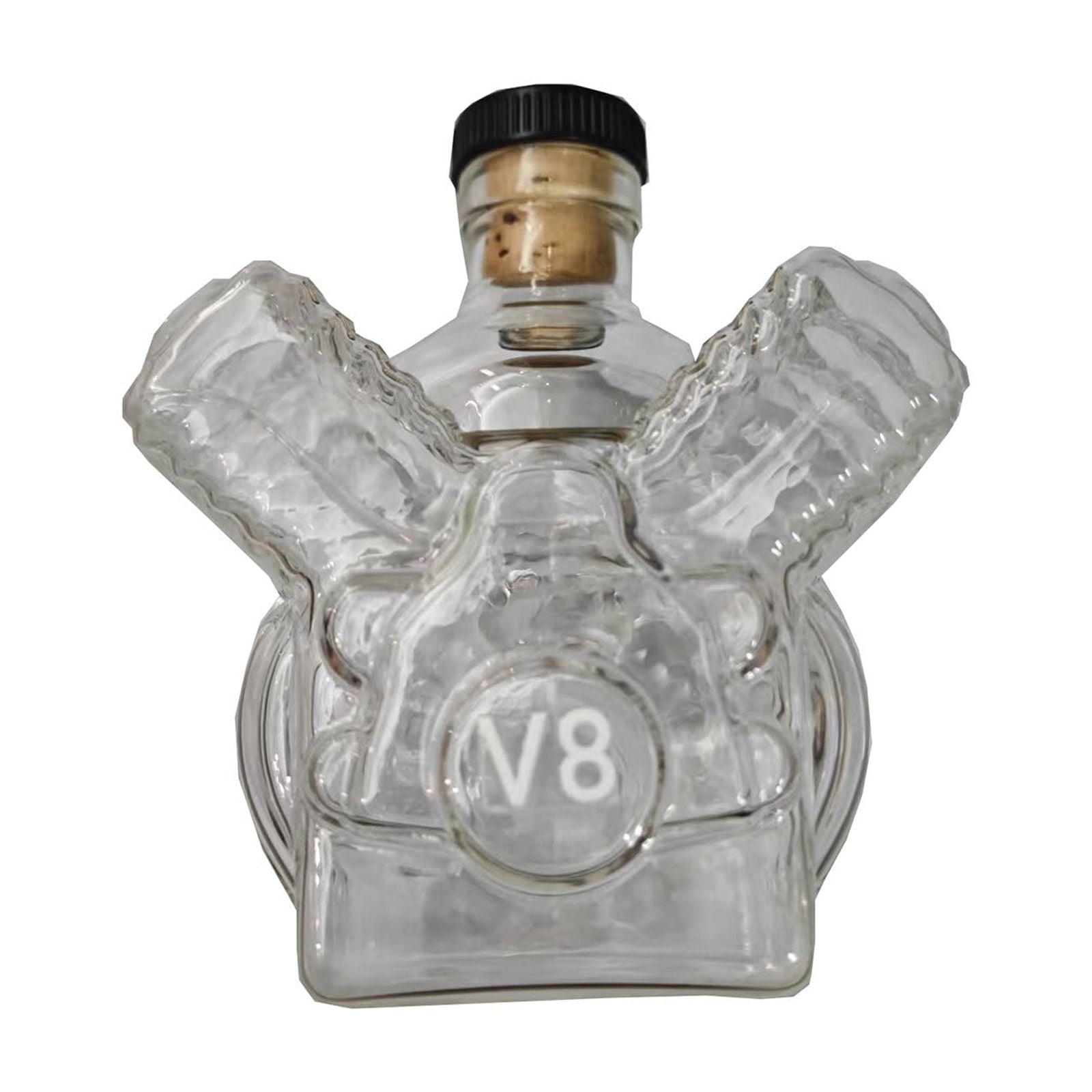 V8 Engine Shaped Whiskey Bottle - Handcrafted Collectible Decanter for ...