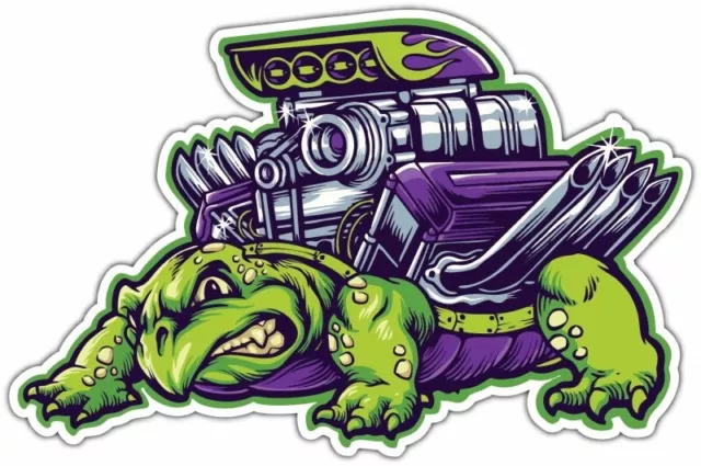 V8 Engine Turtle Speed Racing Car Window Stickerphone Decal Water ...
