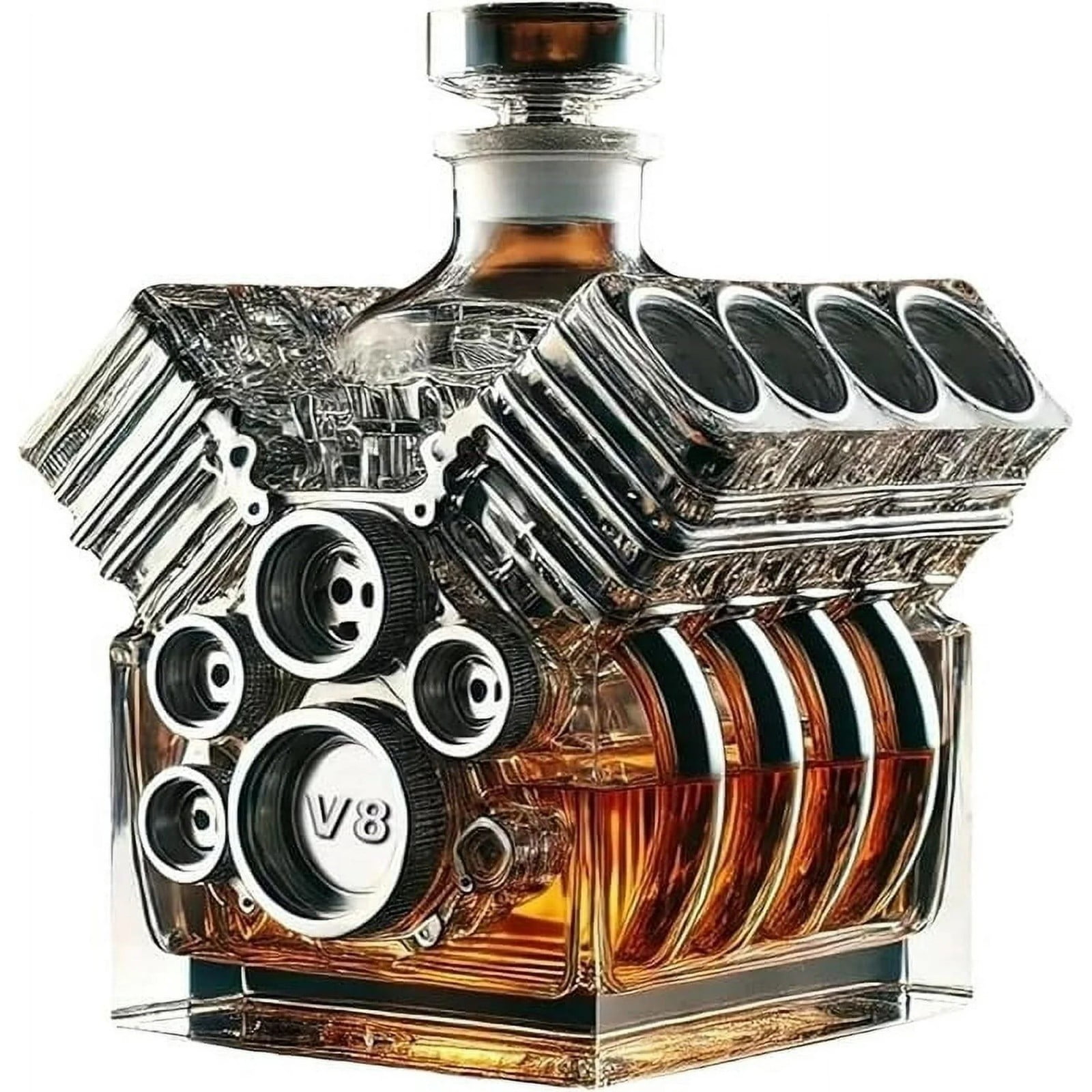 V8 Engine Whiskey Bottle, V8 Engines Shape Decanter Bottle ...