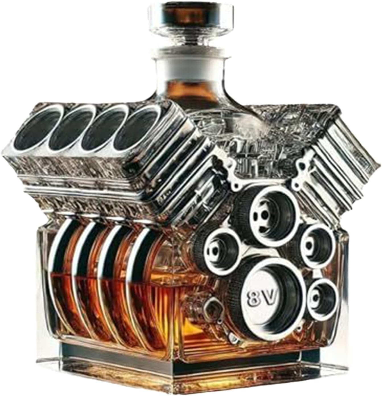 V8 Engines Shape Alcohol Decanter Bottle | V8 Engines Whisky Bottle ...