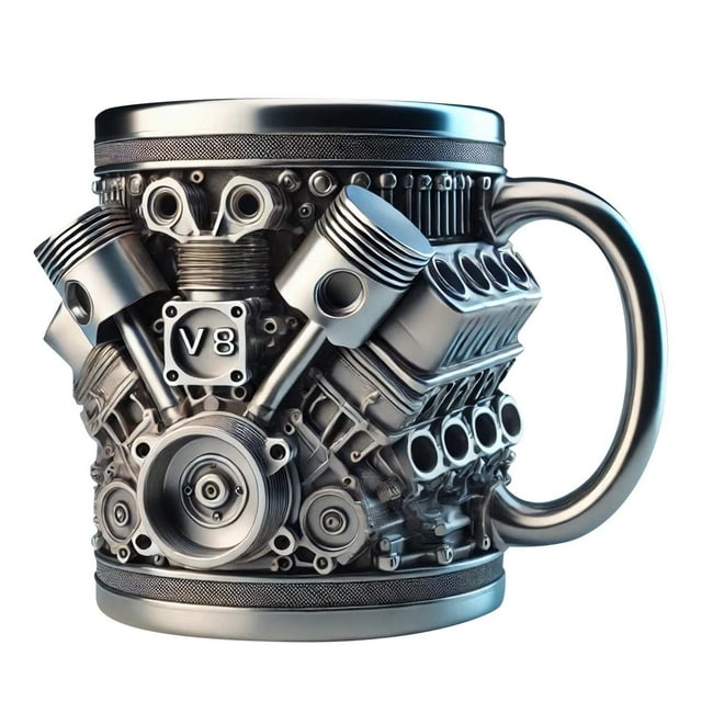 V8 Engines Stainless Steel Cup, Personalized V Engines Stainless Steel ...