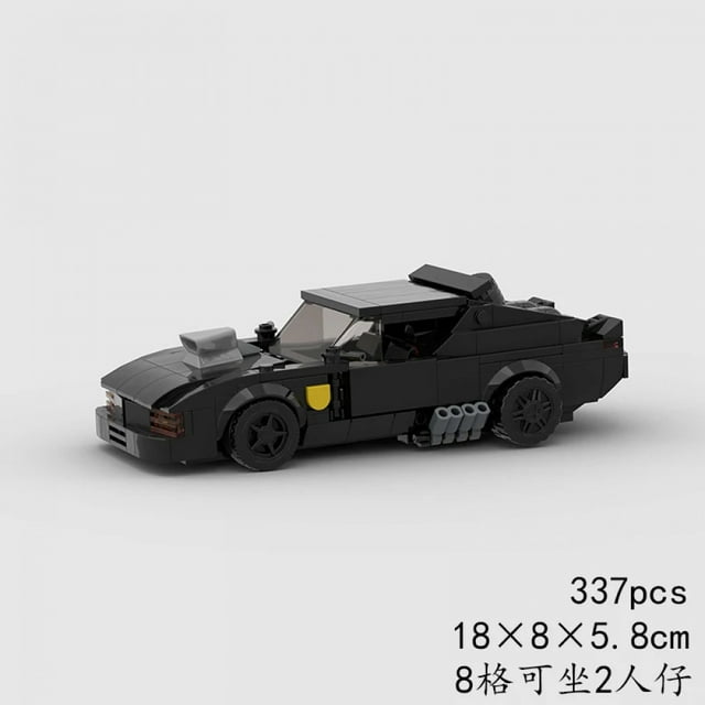 V8 Interceptor MOC Car Speed Champions Super Race F1 Mad Max Vehicle ...