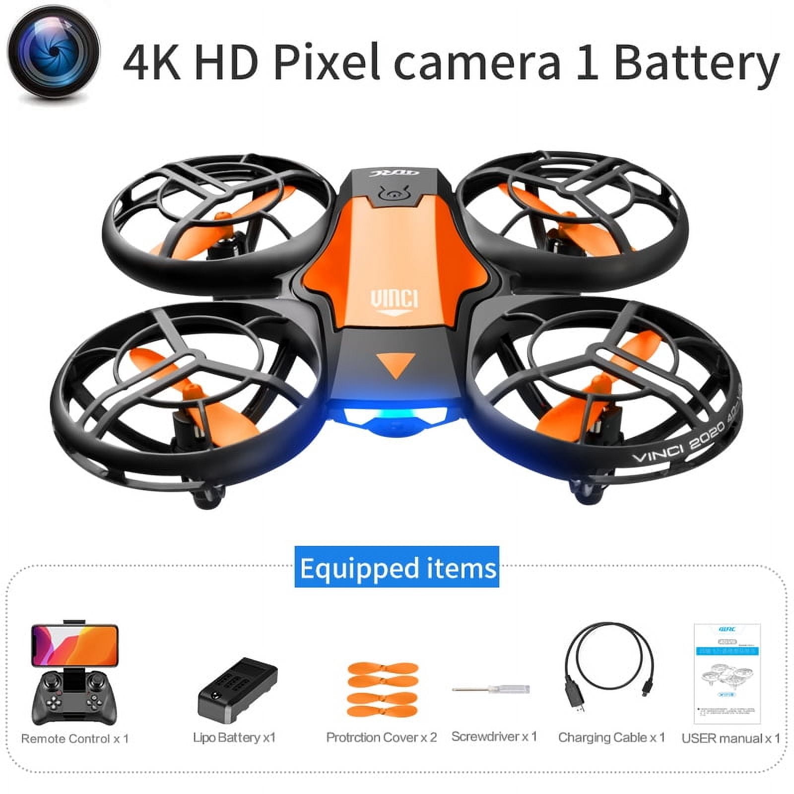 V8 New Mini Drone 4k profession HD 1080P Wide Angle Camera WiFi FPV RC ...
