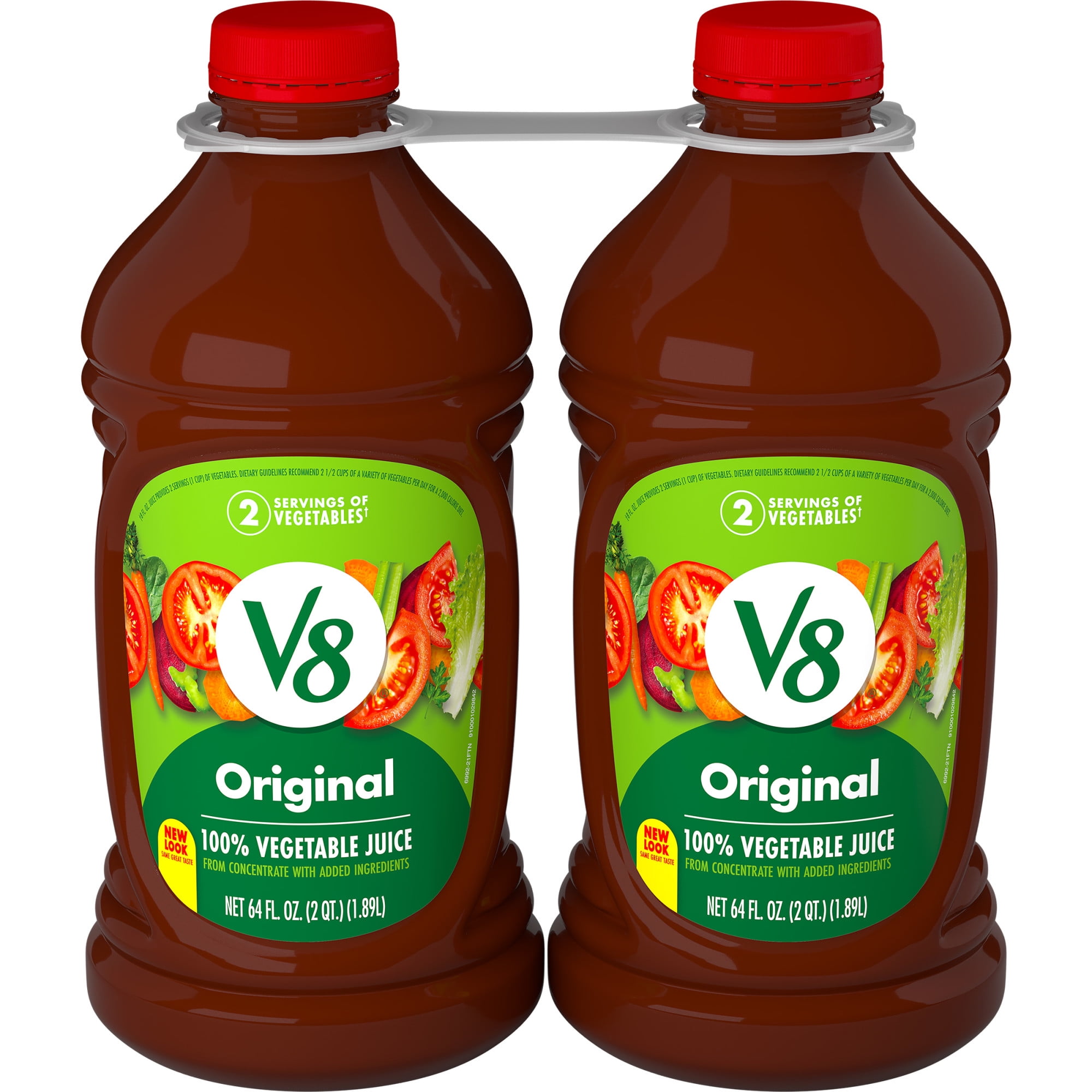V8 Original Vegetable Juice, 64 Fl Oz Bottles, Pack of 2 - Walmart.com