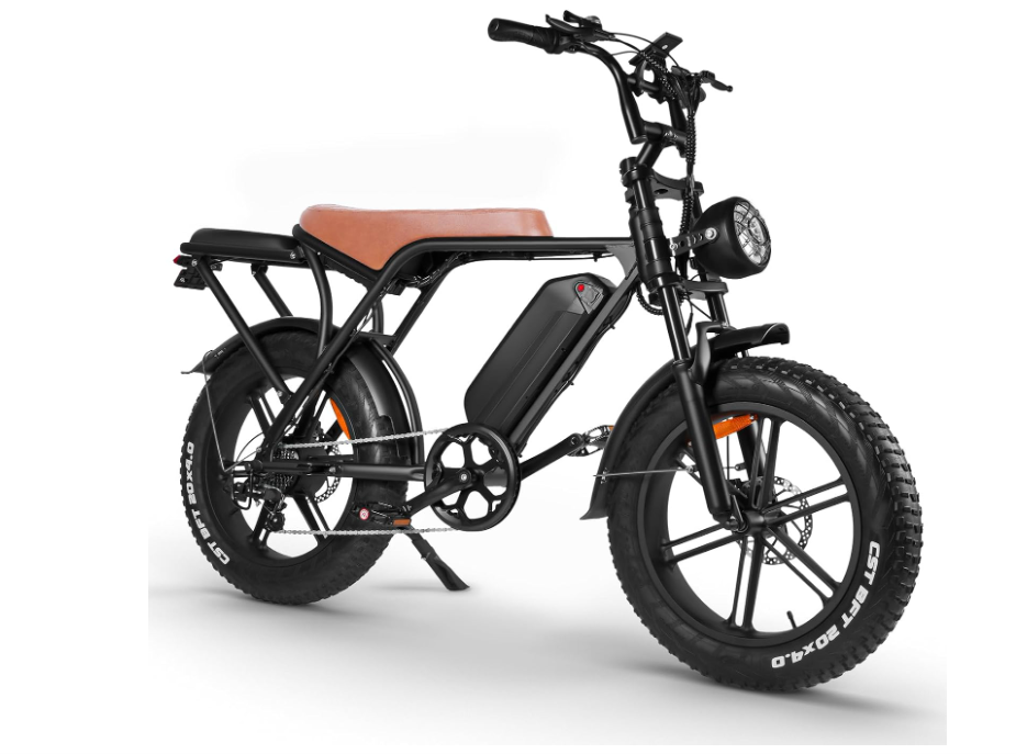 V8 Series Electric Bike, 48V 15.6Ah Removable Battery 20” Fat Tire Electric Bike, 750W Motor ...