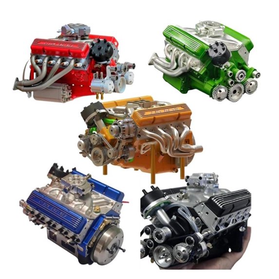 V8 Small-Block Engine Model Kits,WonderHive V8 Engine Model Kit ...