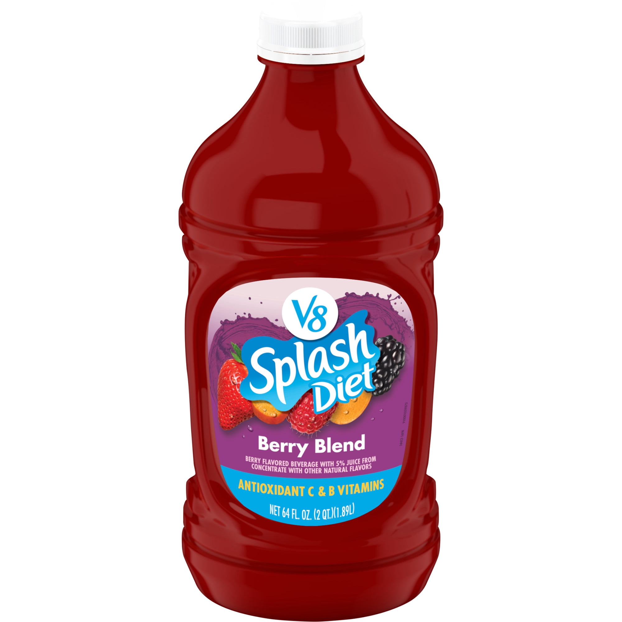V8 Juice Diet Berry Blend, 64 fl oz, Low Calorie Juice with ...