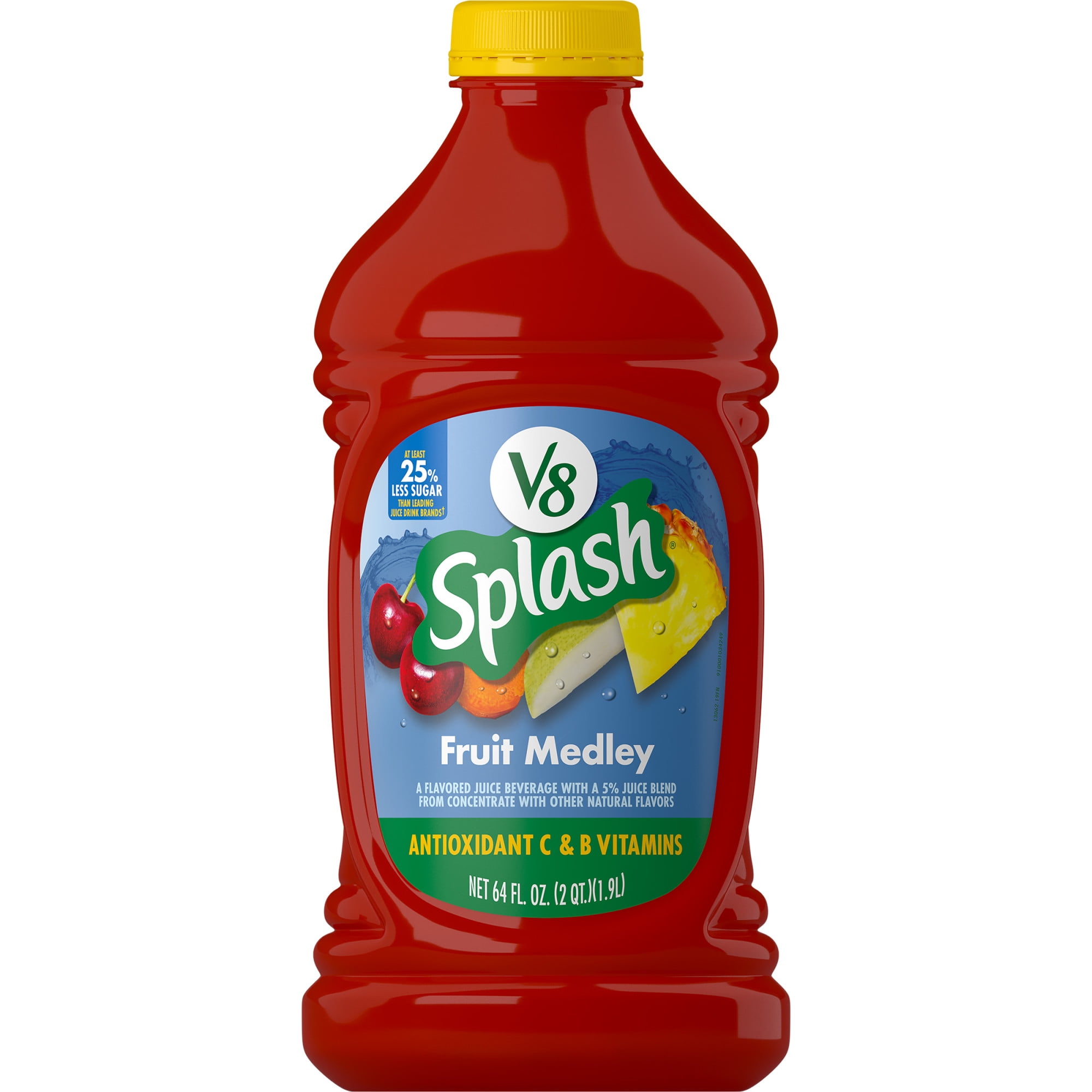 V8 Splash Fruit Medley Flavored Juice Beverage, 64 fl oz Bottle-Pack Of 2 - Walmart.com