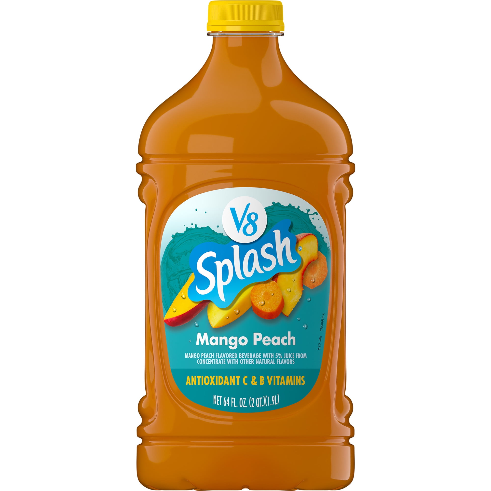 V8 Splash Mango Peach Flavored Beverage, 64 fl oz Bottle - Walmart.com