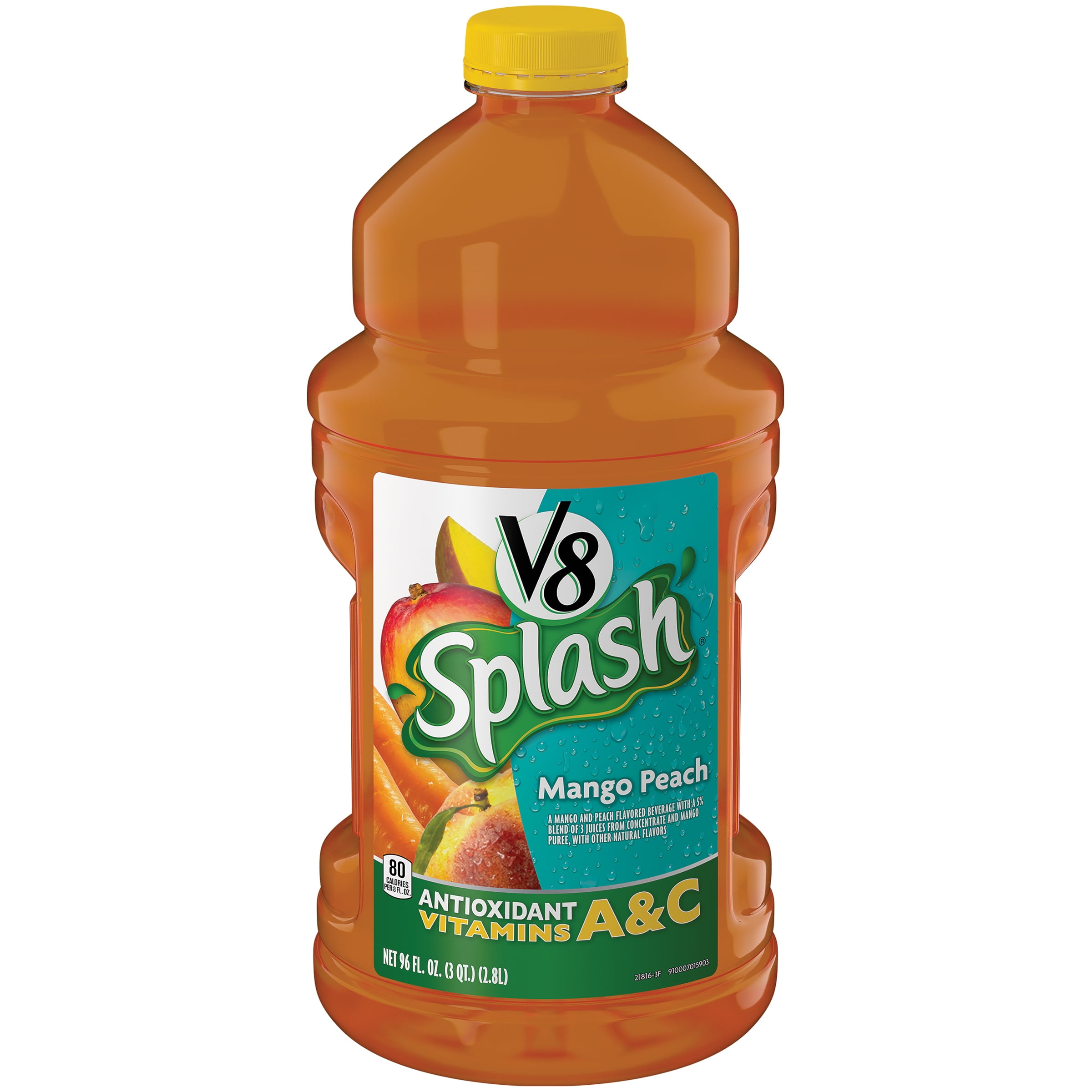 Brandclub - V8 Splash Mango Peach Juice, 96 Fl. Oz.