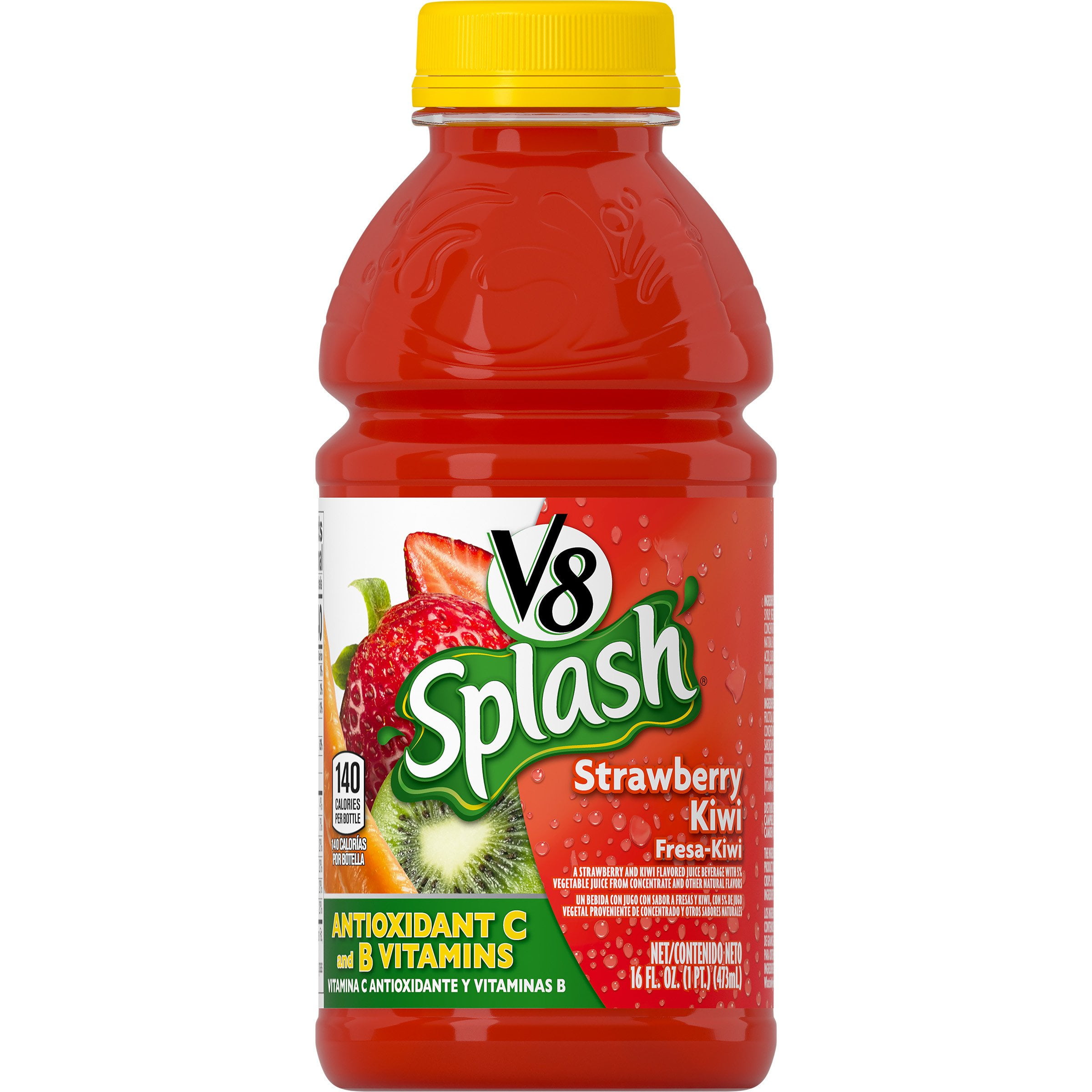 V8 Splash Strawberry Kiwi, 16 oz. Bottle - Walmart.com