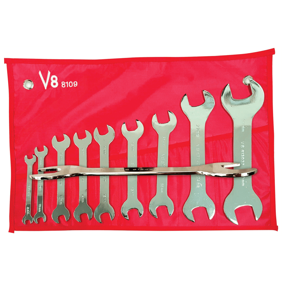 V8 Tools 8109 9-Piece Super Thin Wrench Set - Walmart.com
