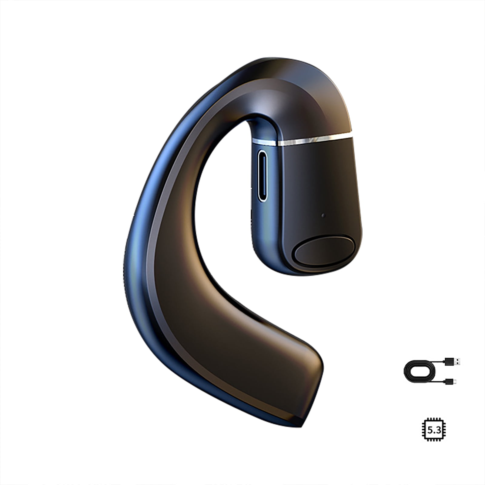 V8 Wireless Headset V5.3 Wireless Handsfree Earpiece 360° Stereoscopic ...