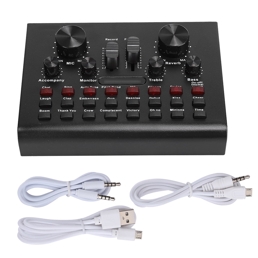 V8S Mobile Phone Sound Card Live Audio Video Equipment Accessories ...
