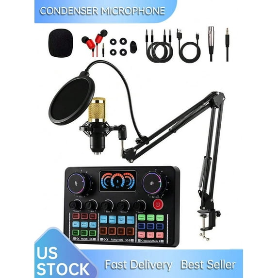 V98 Capacitor Microphone Sound Card Cantilever Kit Is Suitable For ...