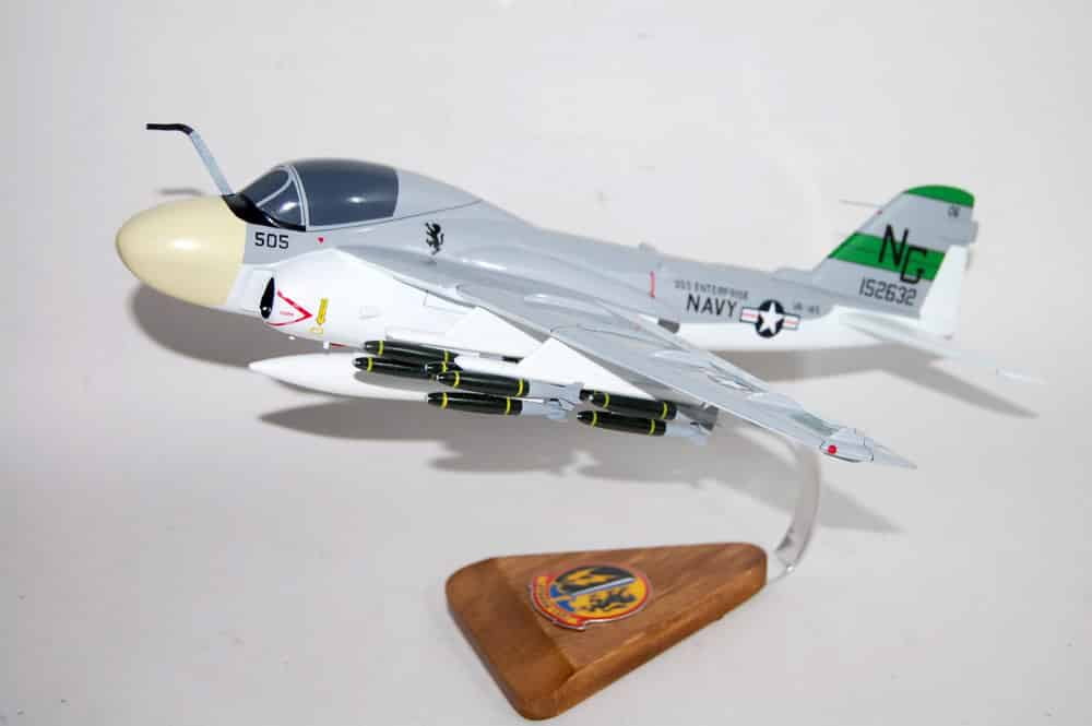 VA-145 Swordsmen A-6 (1969) Intruder Model, 1/36th Scale, Mahogany ...
