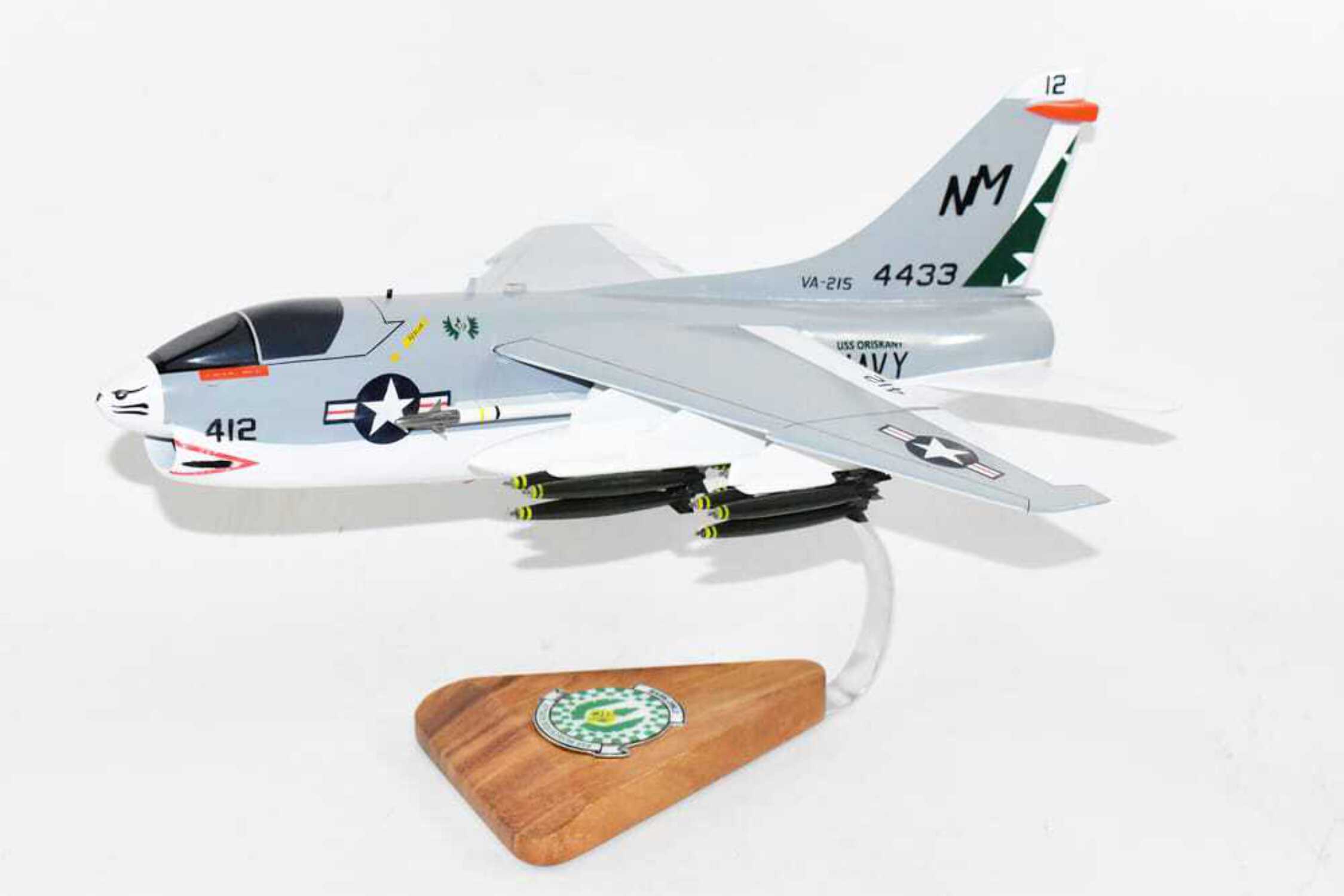 VA-215 Barn Owls USS Oriskany A-7A Corsair II Model, LTV, 1/31 Mahogany ...
