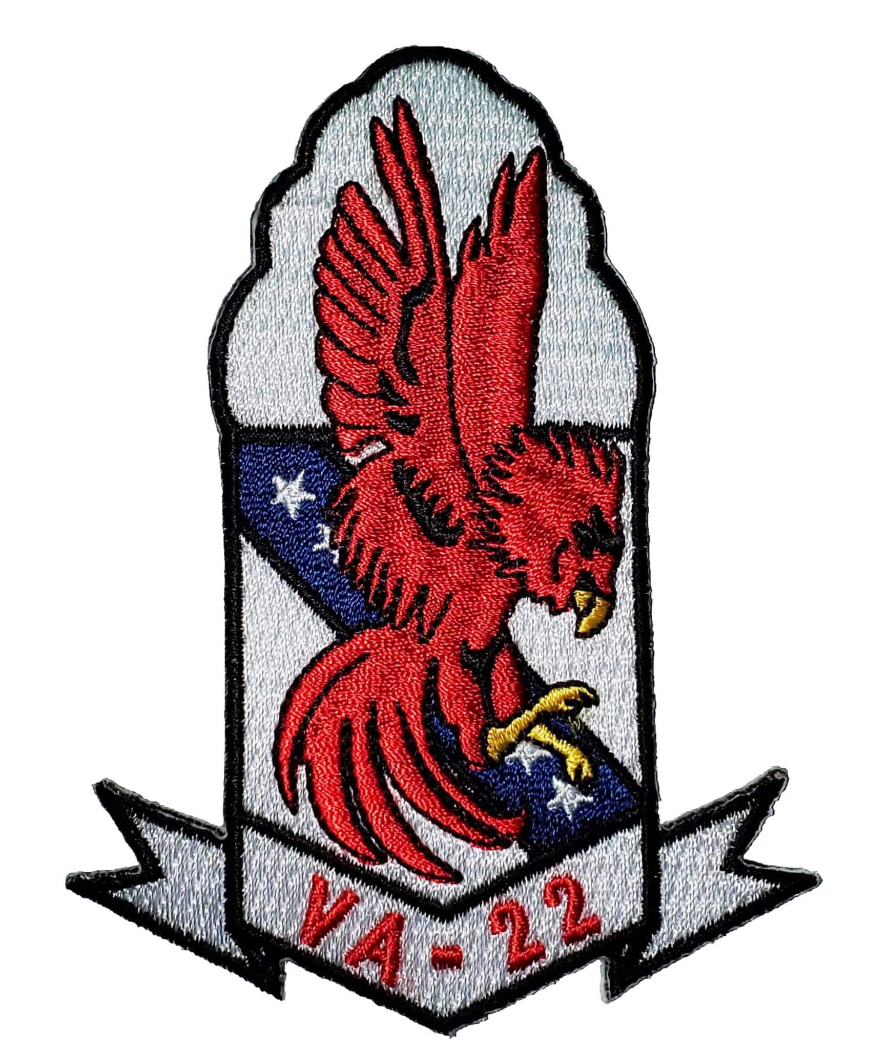 VA-22 Fighting Redcocks Squadron Patch - Sew On, 4" - Walmart.com
