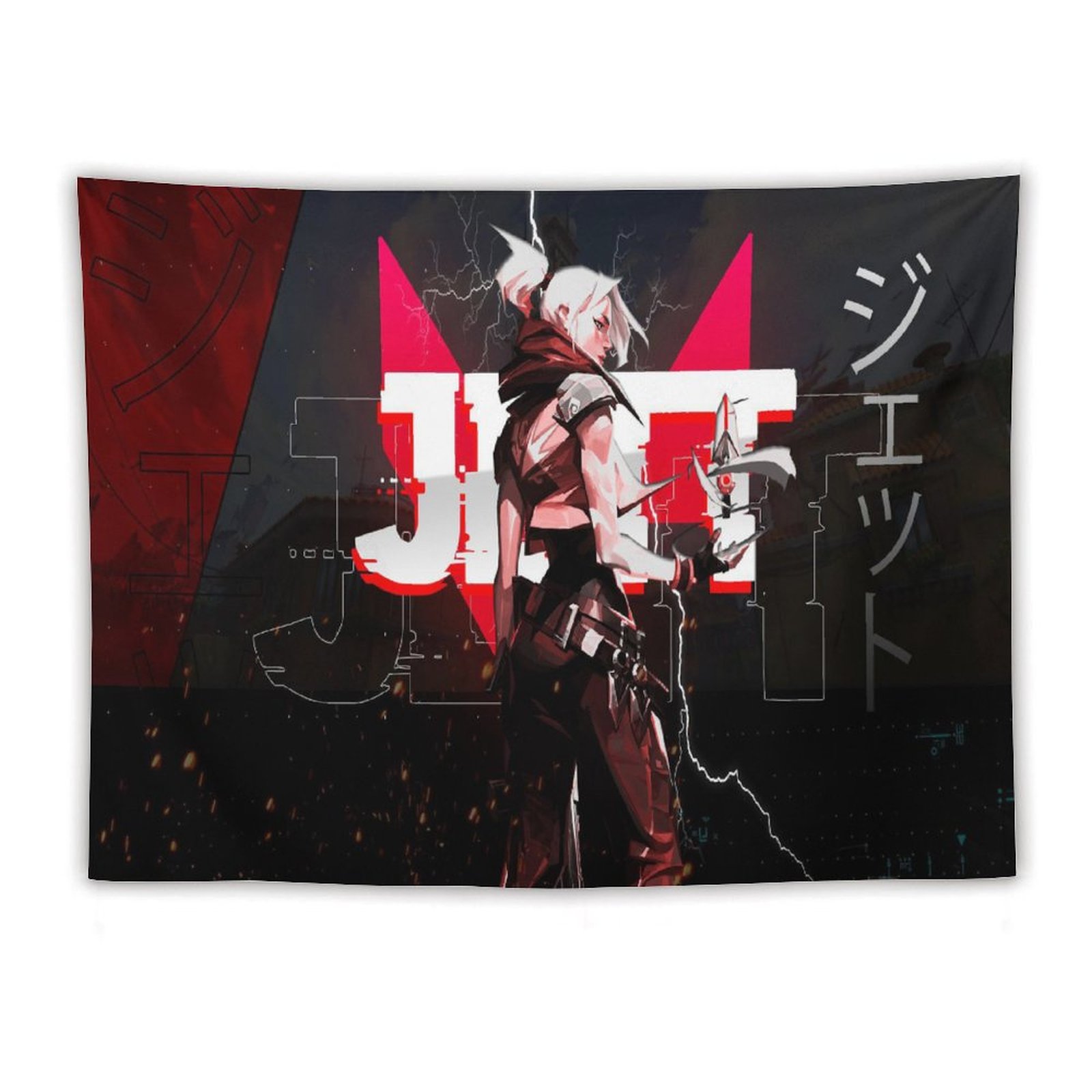 VA-LO-RANT Anime Polyester Tapestry Wall Hanging for Room Decoration ...