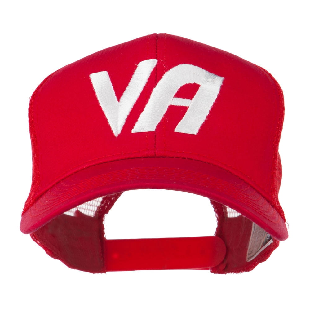VA Virginia State Embroidered Cap - Red OSFM - Walmart.com