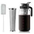 VA1KENE 64oz Cold Brew Coffee Maker, Mason Jar Pitcher, Glass with ...