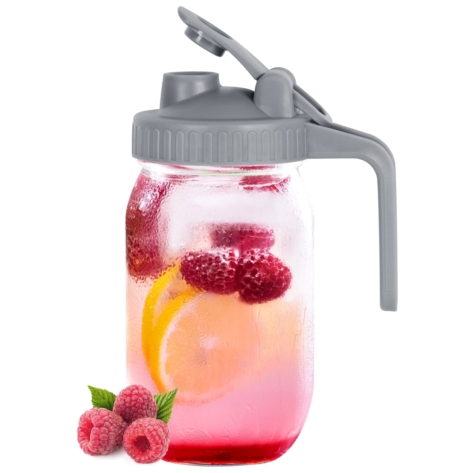 VA1KENE Tea Pitcher with Lid - Sturdy Glass Tea Pitcher with Spout ...