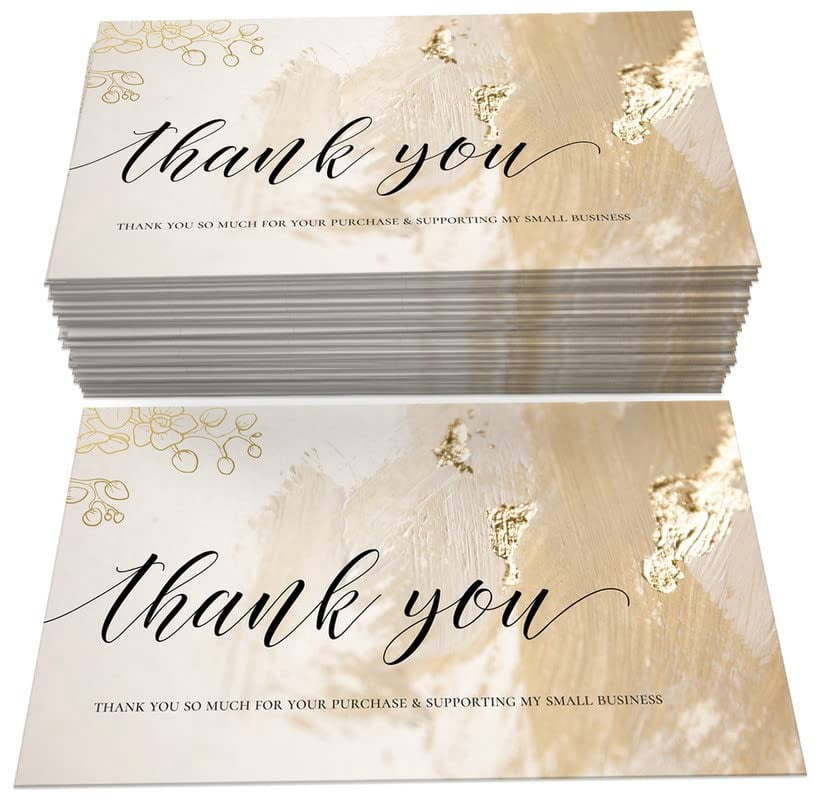 VAAIMAI 30 Pieces Thank You Cards Small Business Stylish Thank You for ...