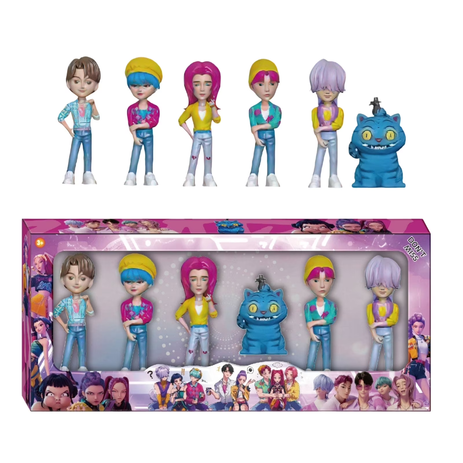 VAAT K POP Action Figures Gifts Box, 6 Pcs K POP Action Figure Set ...