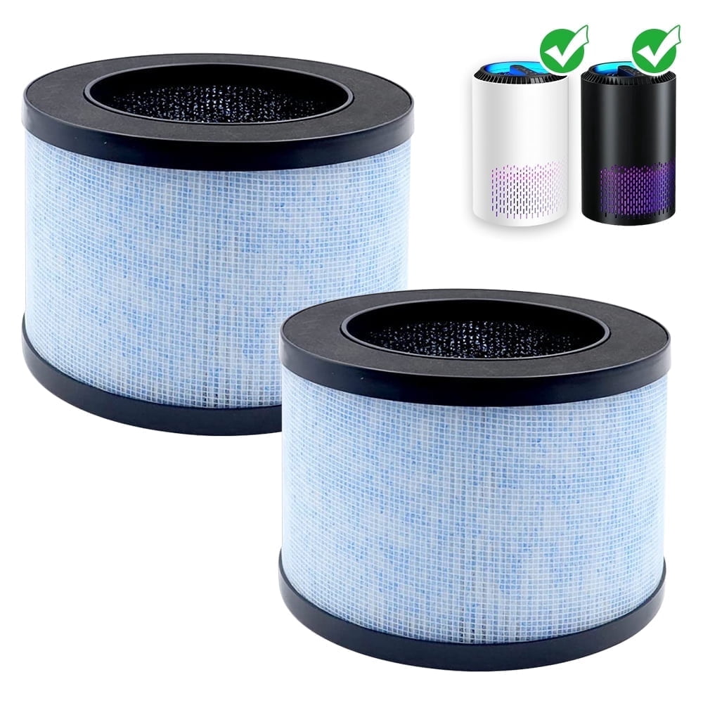 VACUSHOP 2-Pack DH-JH01 HEPA Air Purifier Replacement Filters ...