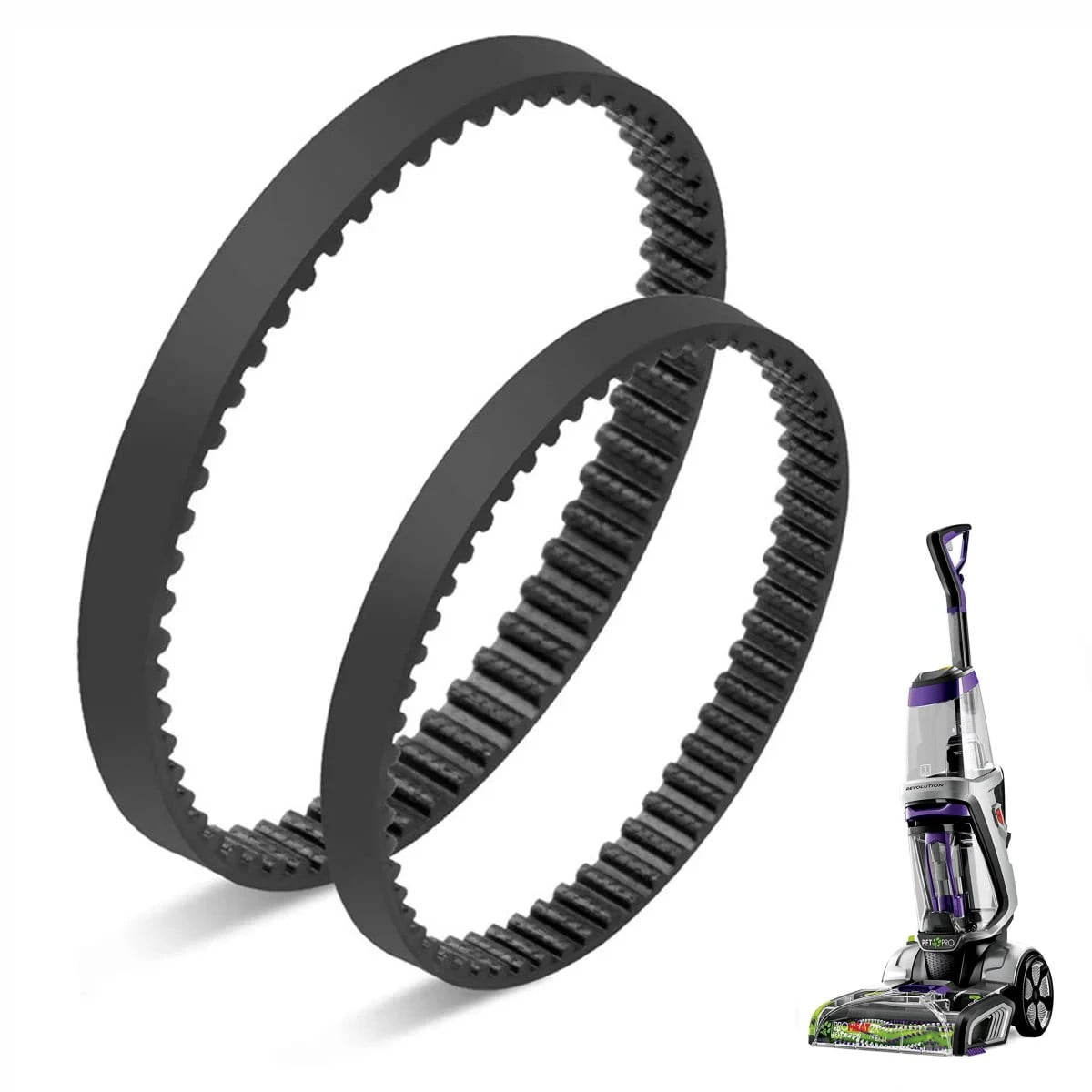Bissell ProHeat 2X Carpet Cleaner Replacement Belts, Fits Models 3586 ...
