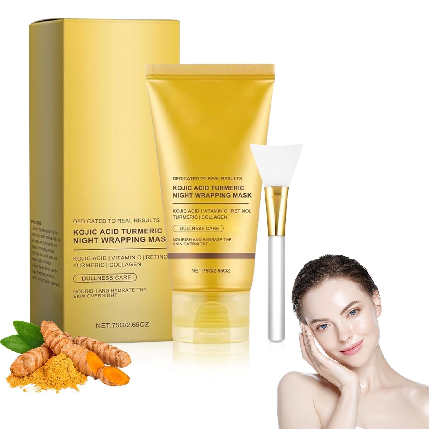VACVOIIVCE Turmeric Collagen Night TMA2 Wrapping Mask, Overnight Mask ...