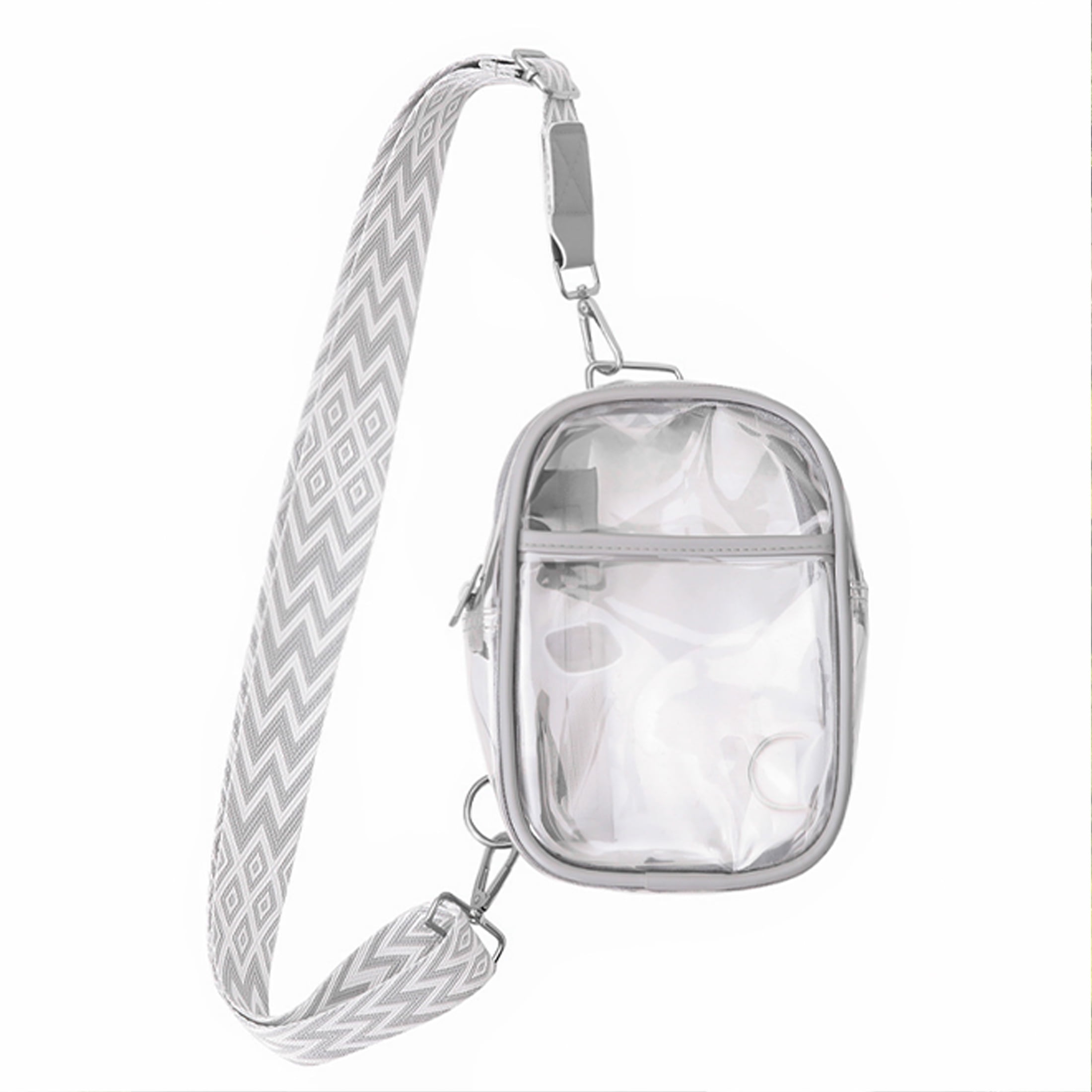 VAFFUL Clear Bag for Stadium Events, Transparent Sling Bag, Small Clear ...