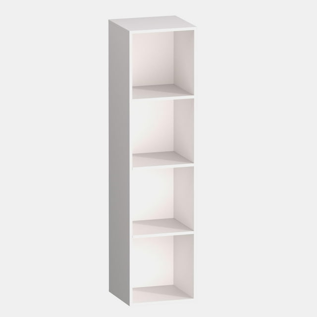 VAFHYLLIS 4 Cube Storage Organizer, 4 Tier Cube Bookcase Freestanding ...