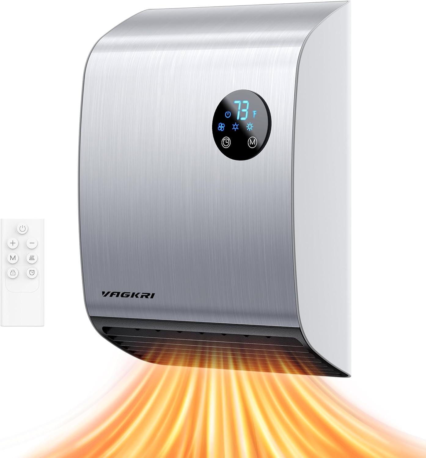 VAGKRI Electric Wall Heaters, 2S 1500W Fast Heating Space Heaters for ...