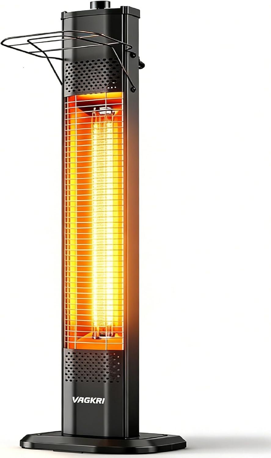 VAGKRI Outdoor Electric Patio Heater, 1500W 36" Infrared Heater with 2 ...