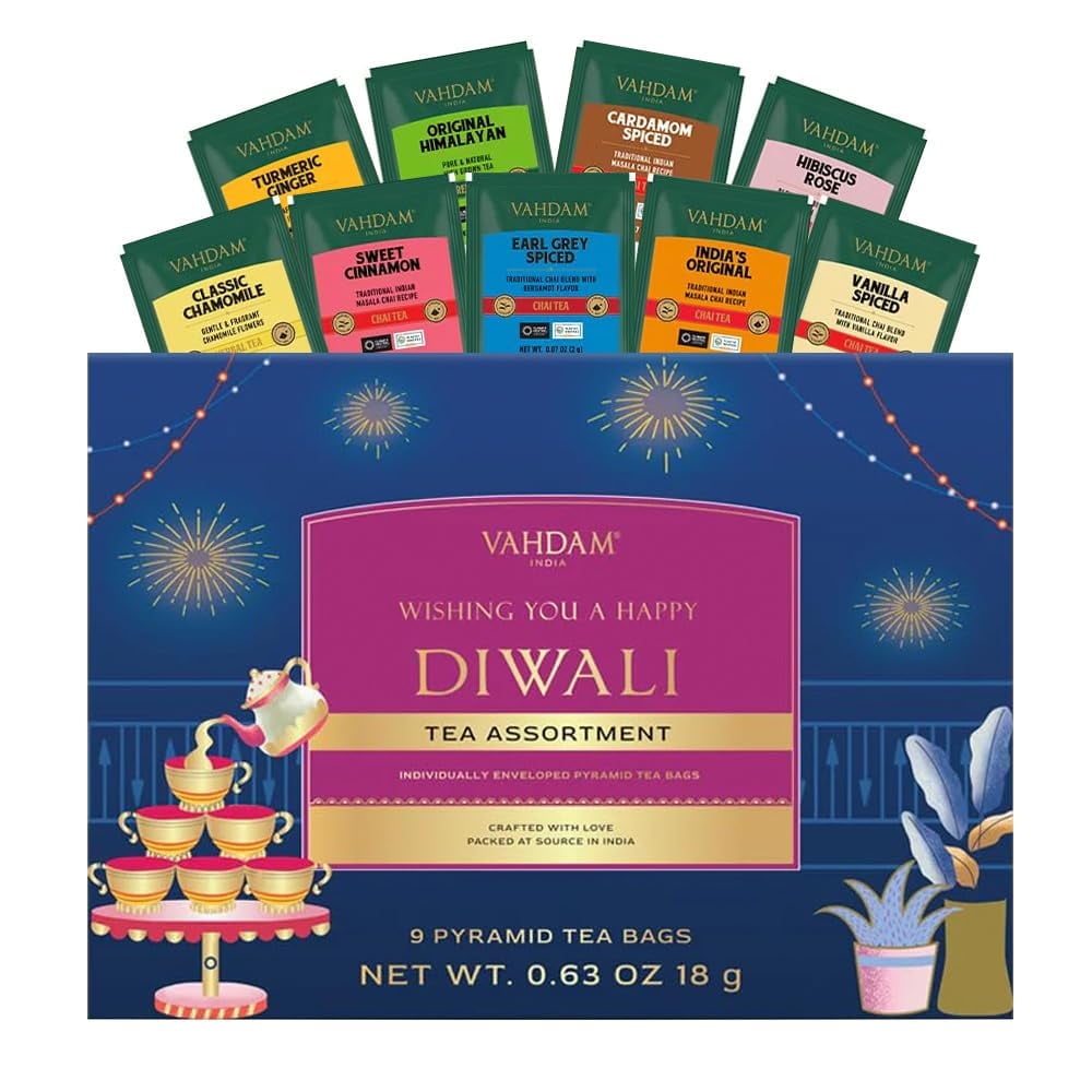VAHDAM, Limited Edition - Happy Diwali Gift Basket | 9 Delicious ...